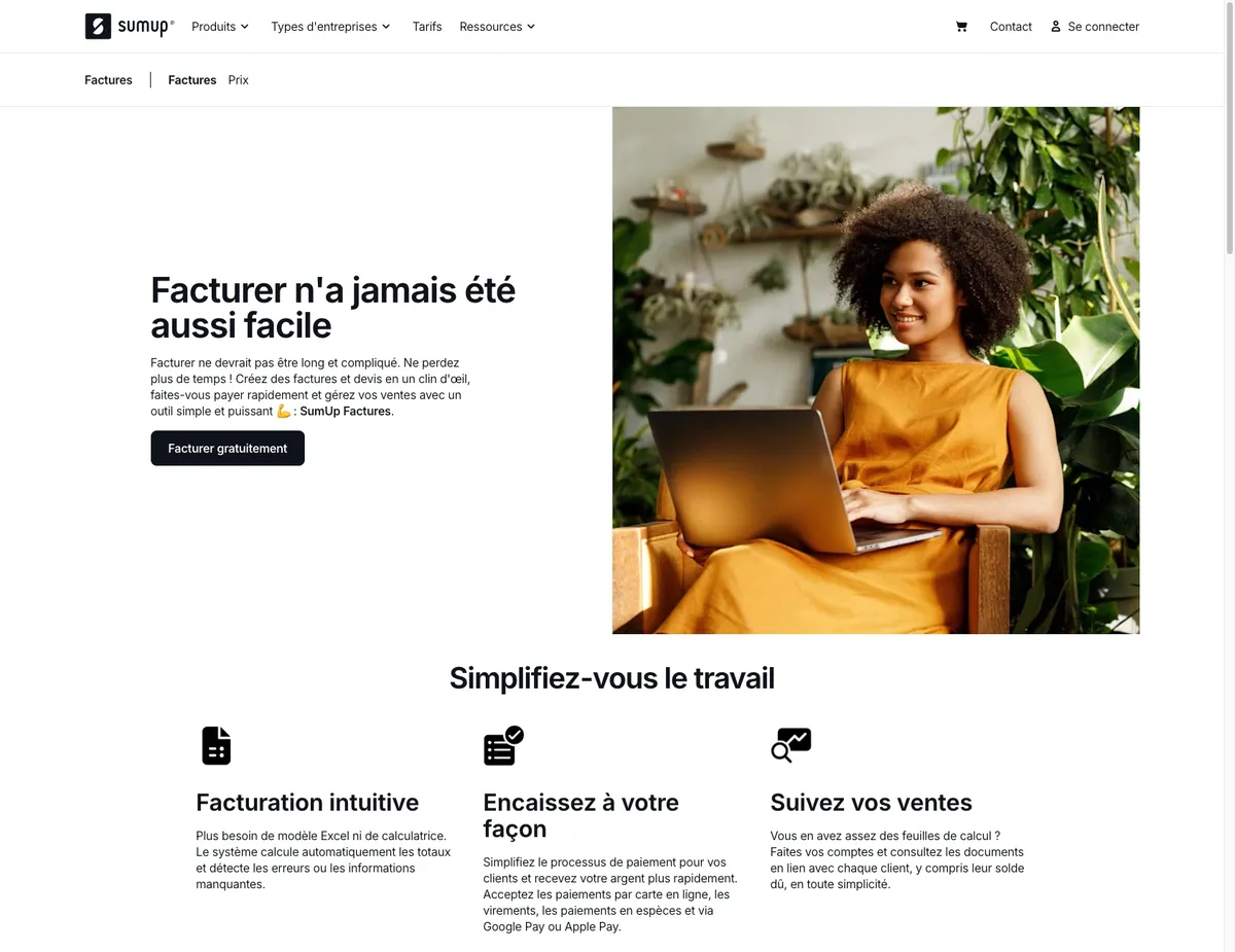 SumUp Invoice: présentation, avis clients & tarifs